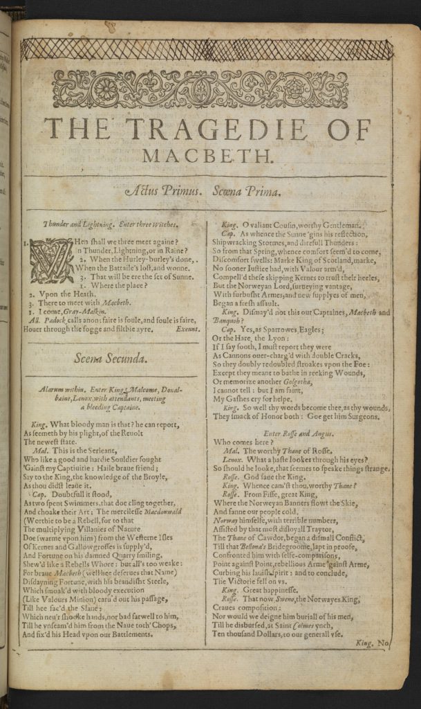 The First Folio: Showcasing Shakespeare in Scotland